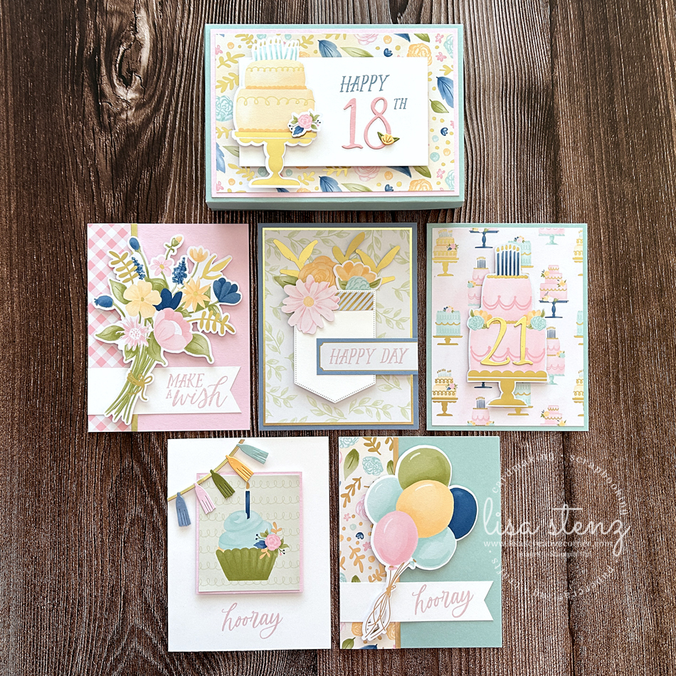 January Kit - Wildflower Birthday Boxed Flip Flap Mini Album & Cards
