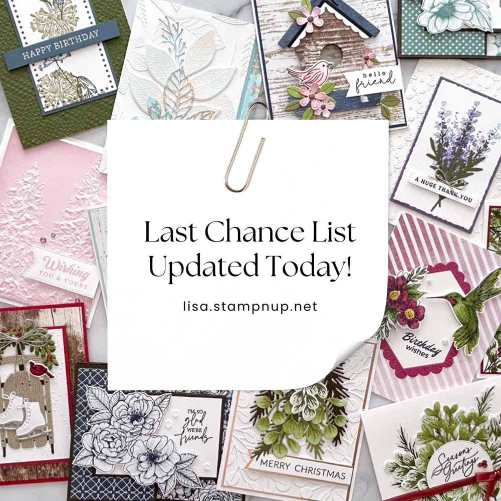 New Products Just Added to Stampin' Up!'s Last Chance List!
